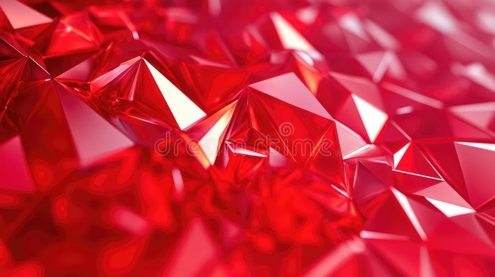 Style polygon red stock illustration. Illustration of render - 393575530