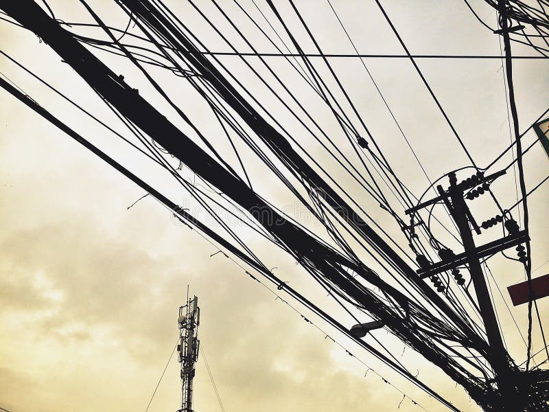 Style Power Lines and Communication Lines in the Downtown Clutter in ...