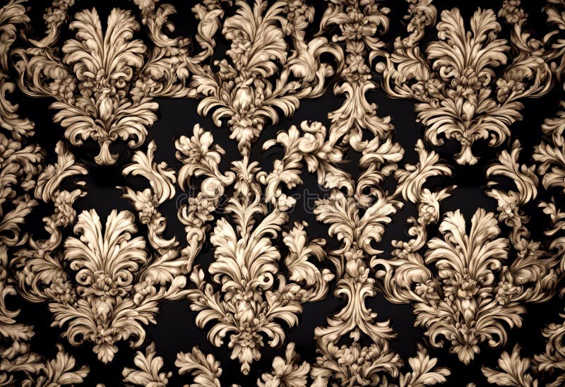 Style Rococo Rococo Pattern Created Background Ai Elegant Elements ...