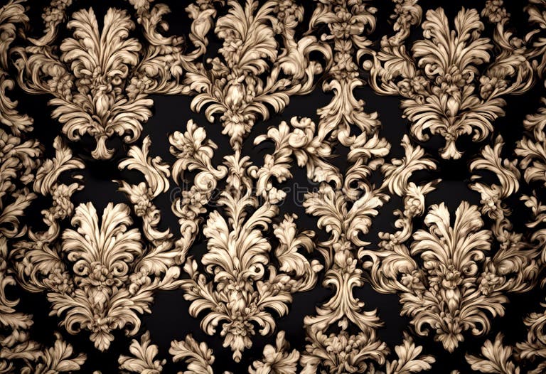 Style Rococo Rococo Pattern Created Background Ai Elegant Elements ...