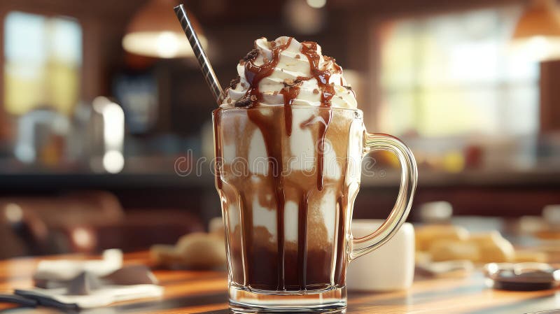 Style root beer float stock illustration. Illustration of bubbles ...