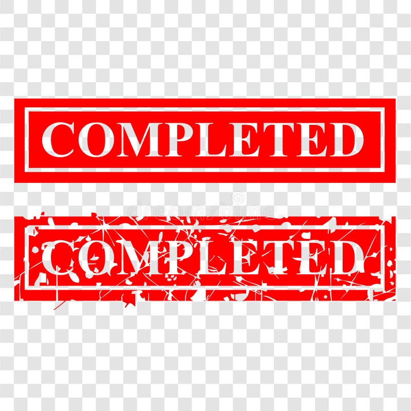 Completed Transparent Background Stock Illustrations – 74 Completed ...