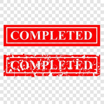 Completed Stamp Transparent Background Stock Illustrations – 58 ...