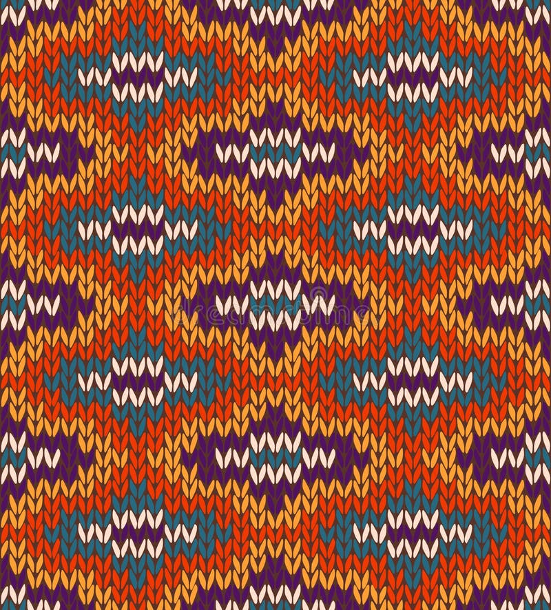 Traditional Tribal Aztec Seamless Pattern on the Wool Knitted Te Stock Vector - Illustration of ...