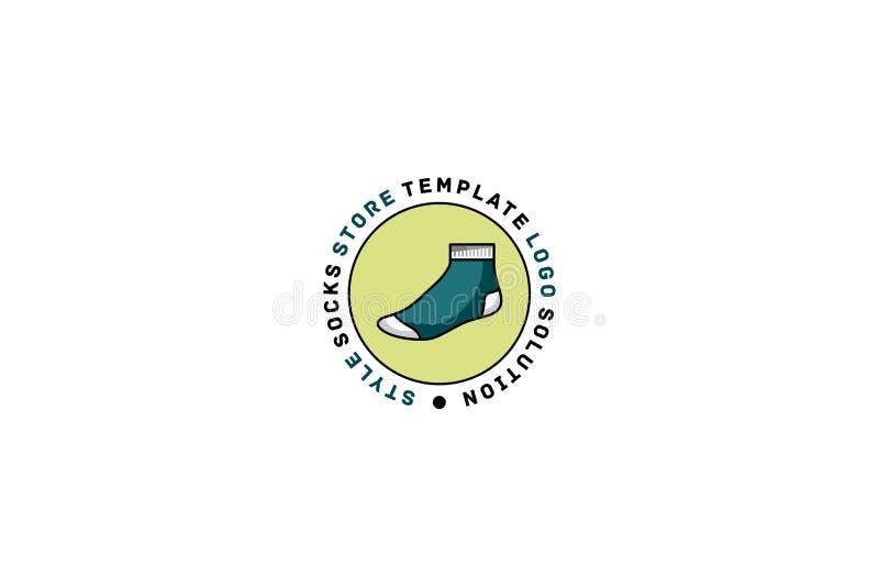 Style Socks Store Template Logo Stock Vector - Illustration of sign ...