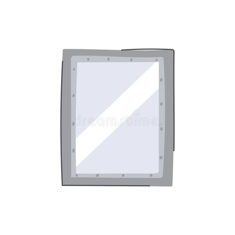Style Wall Mirror Cartoon Vector Illustration Stock Illustration ...