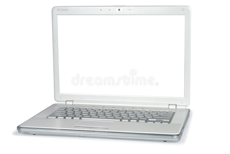 Style White Laptop stock photo. Image of isolated, close - 7793514