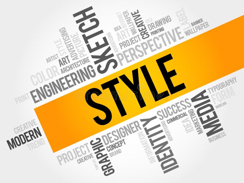 Style word cloud stock illustration. Illustration of creative - 200157525