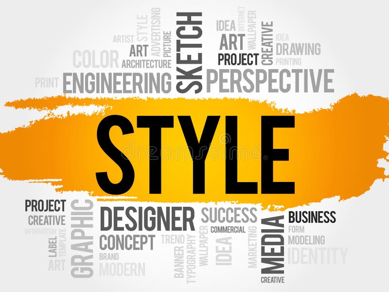 STYLE word cloud stock illustration. Illustration of poster - 200274160