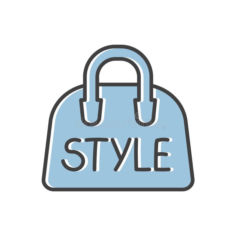 Style Word Concept and Female Bag Stock Vector - Illustration of ...