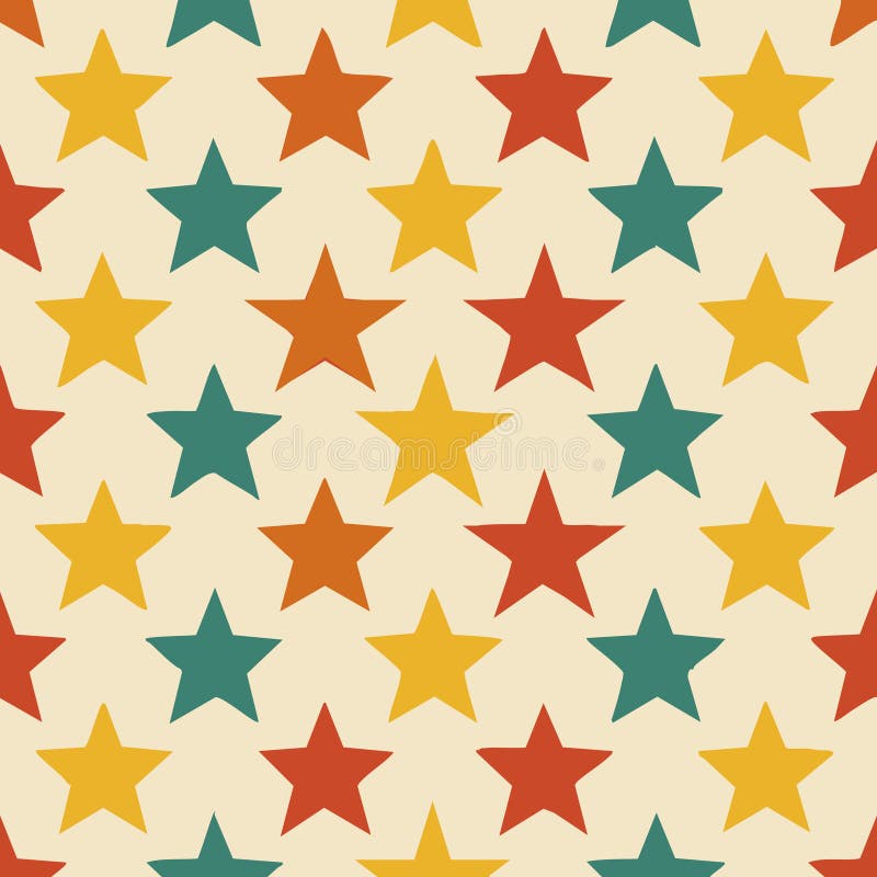 Styled Star Print Design in Vector Stock Illustration - Illustration of ...