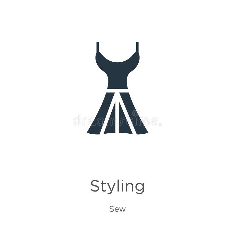 Styling Icon Vector. Trendy Flat Styling Icon from Sew Collection ...