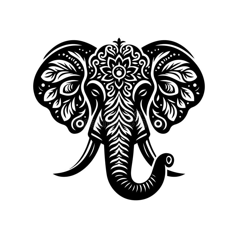 Stylised Elephant Stock Illustrations – 67 Stylised Elephant Stock ...