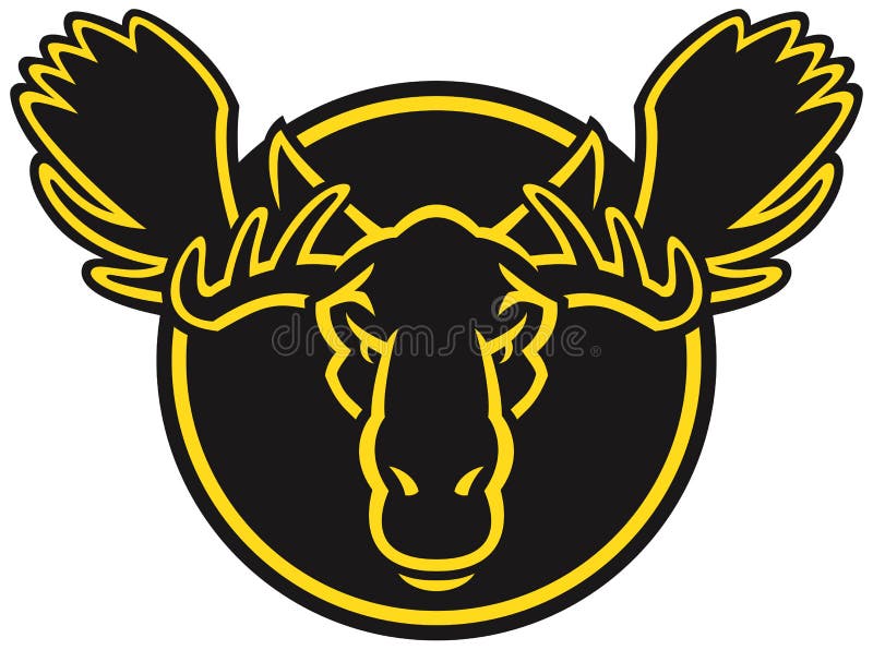 Stylised Moose head logo stock vector. Illustration of snout - 34064870