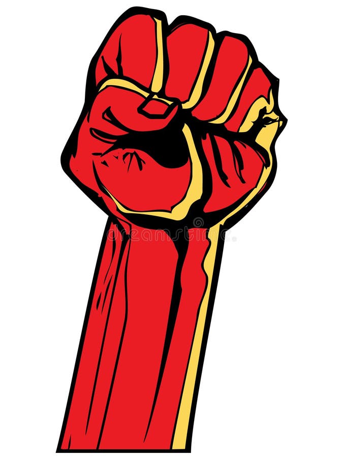 Red Fist stock illustration. Illustration of generated - 10045606