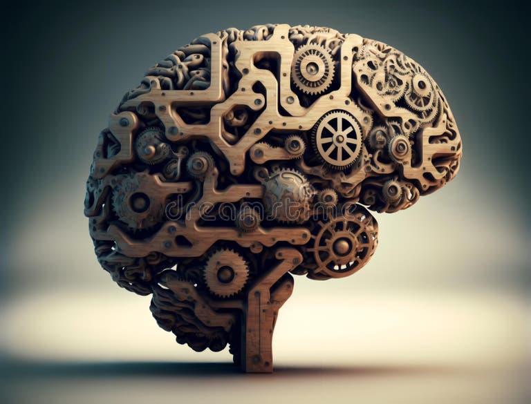 Stylised Representation of a Brain with Gears or Cogs (AI Generated ...