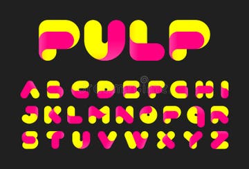 Pulp Font Stock Illustrations – 498 Pulp Font Stock Illustrations ...