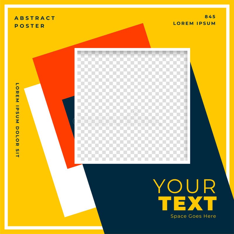 Stylish and Abstract Business Promo Frame Template for Web Brochure ...