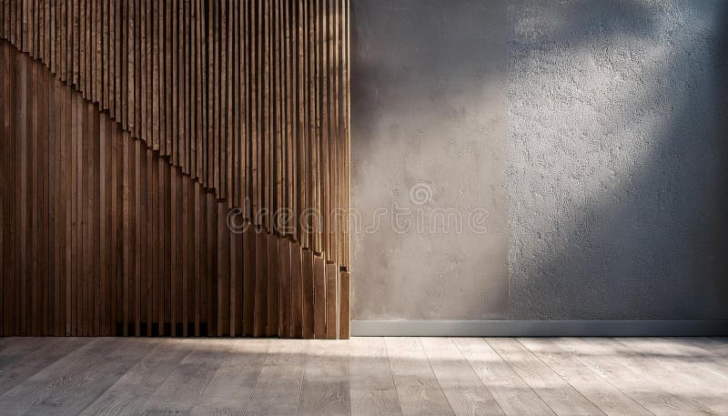 Stylish Abstract Design with Domino Effect Wall and Blank Concrete Wall ...