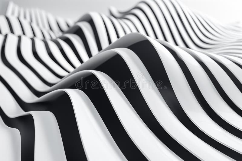 Stylish Abstract Wave Lines Pattern Creating A Dynamic Background Design Stock Image Image Of