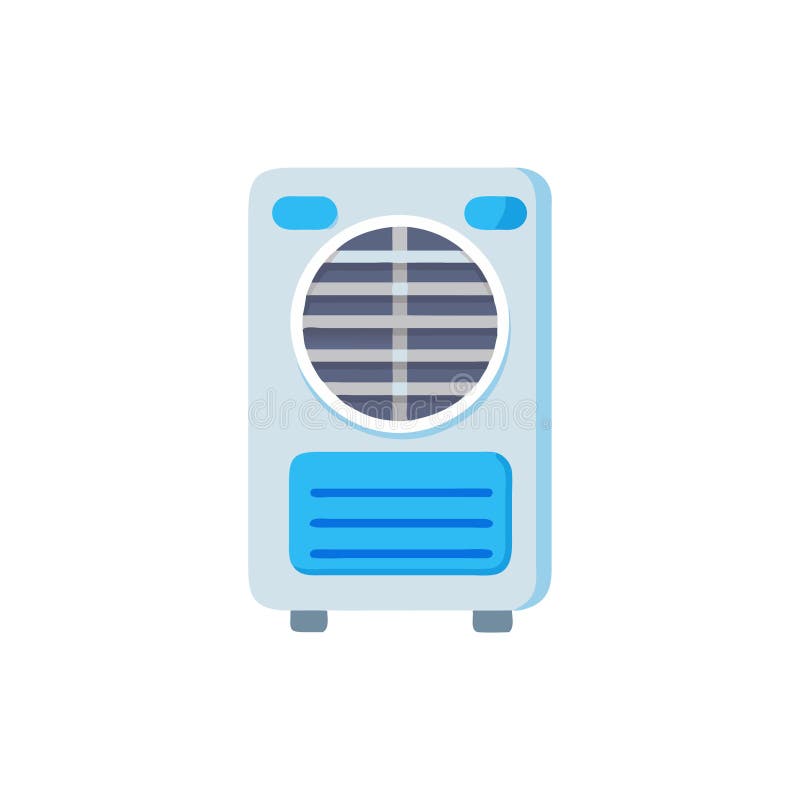 Stylish Air Cooler Icon Design Stock Illustration - Illustration of ...