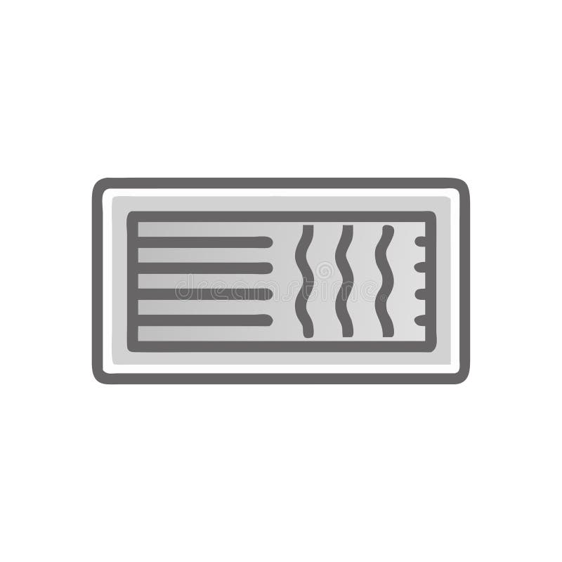 Stylish Air Vent Design Vector Icon Stock Illustration - Illustration ...