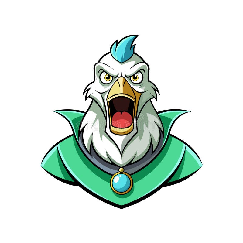 Stylish Albatross Character in Art Deco Stock Image - Illustration of ...