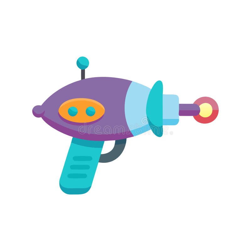 Stylish Alien Blaster Icon for Sci-Fi Stock Vector - Illustration of ...