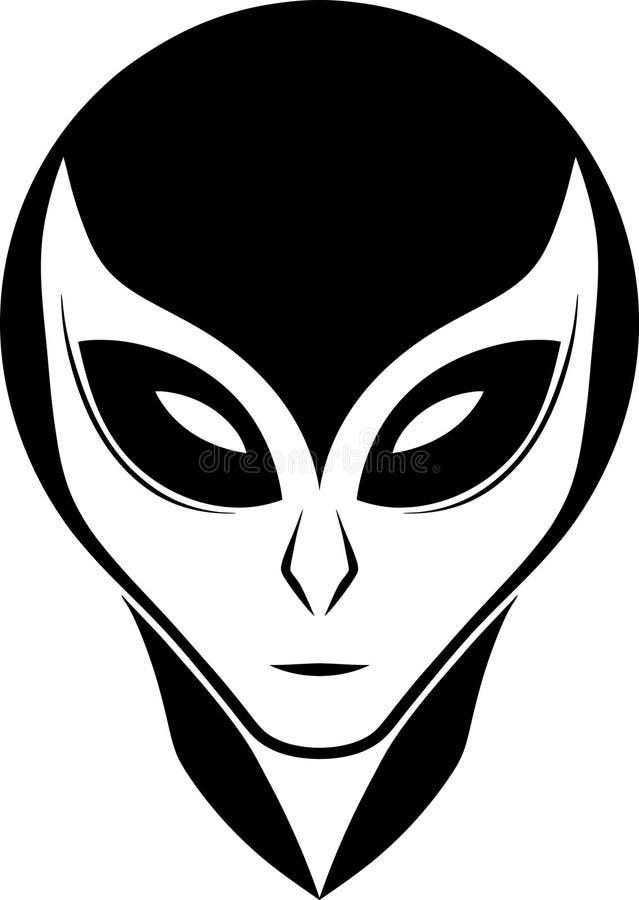Stylish Alien Face Vector – Ideal for Creative and Fantasy Branding ...