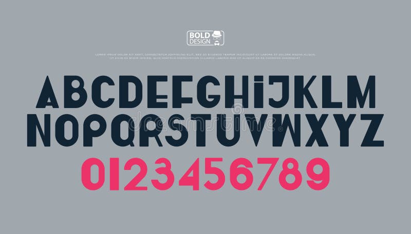 Bold font stock vector. Illustration of sign, typeface - 103415685