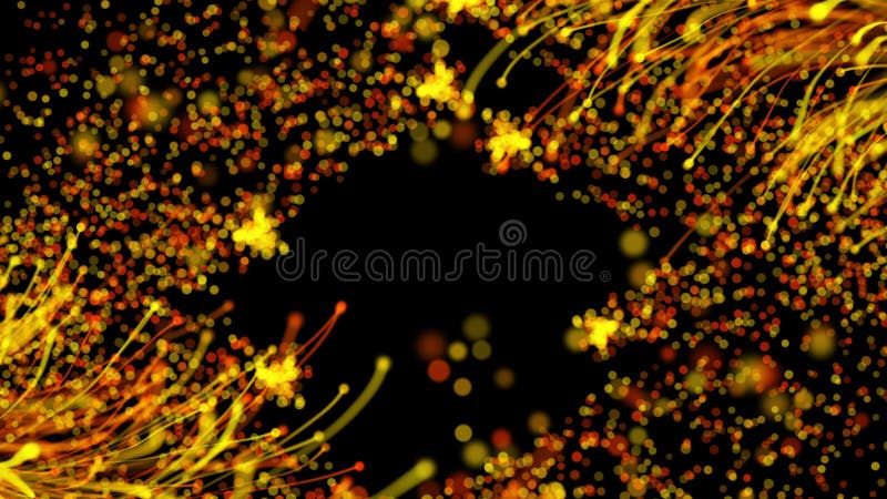Stylish Animation of Bright Colorful Branches with Particles ... Stylish Animation of Bright Colorful Branches with Particles ...
