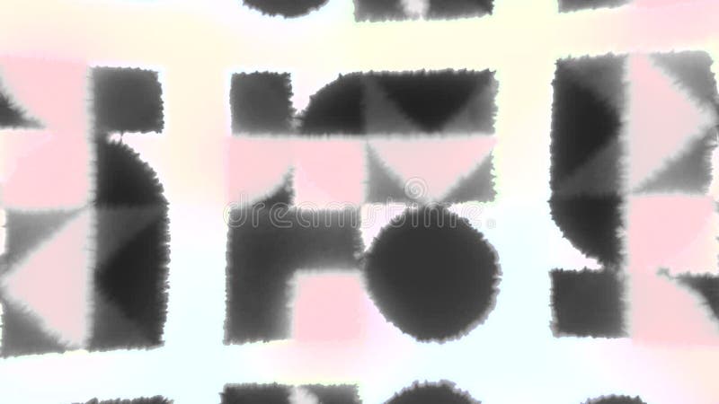 Stylish Animation of Moving Figures in Geometric Pattern. Motion Stock ...