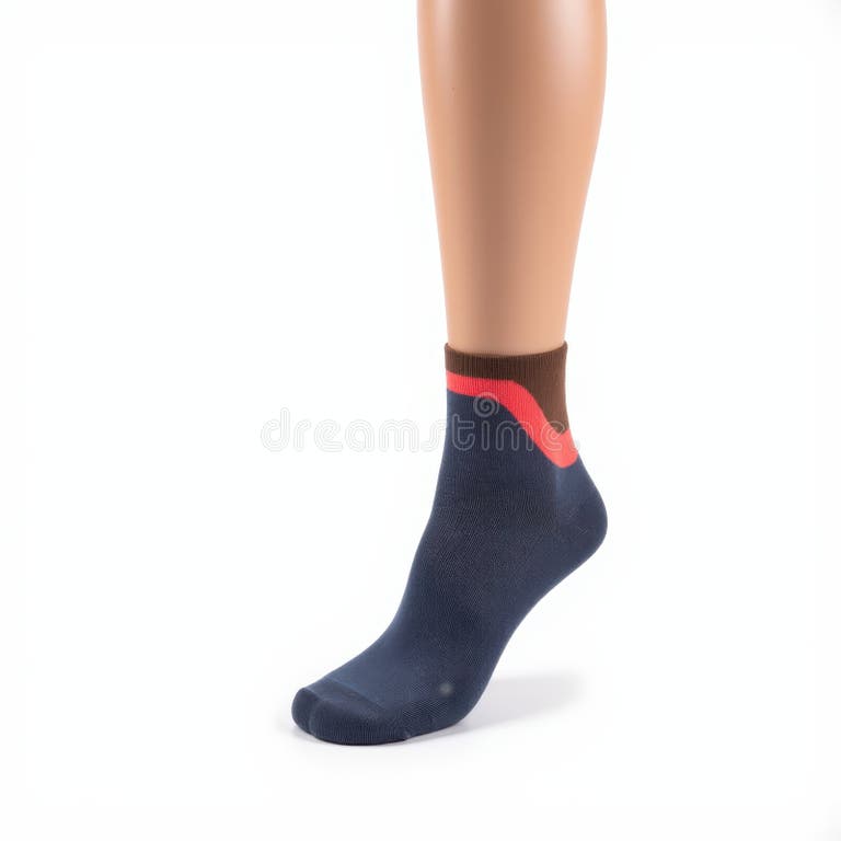 Stylish Ankle Socks with Geometric Design Stock Illustration ...