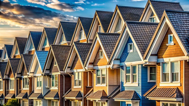 Stylish Architectural Design Background Featuring a Repeating House ...