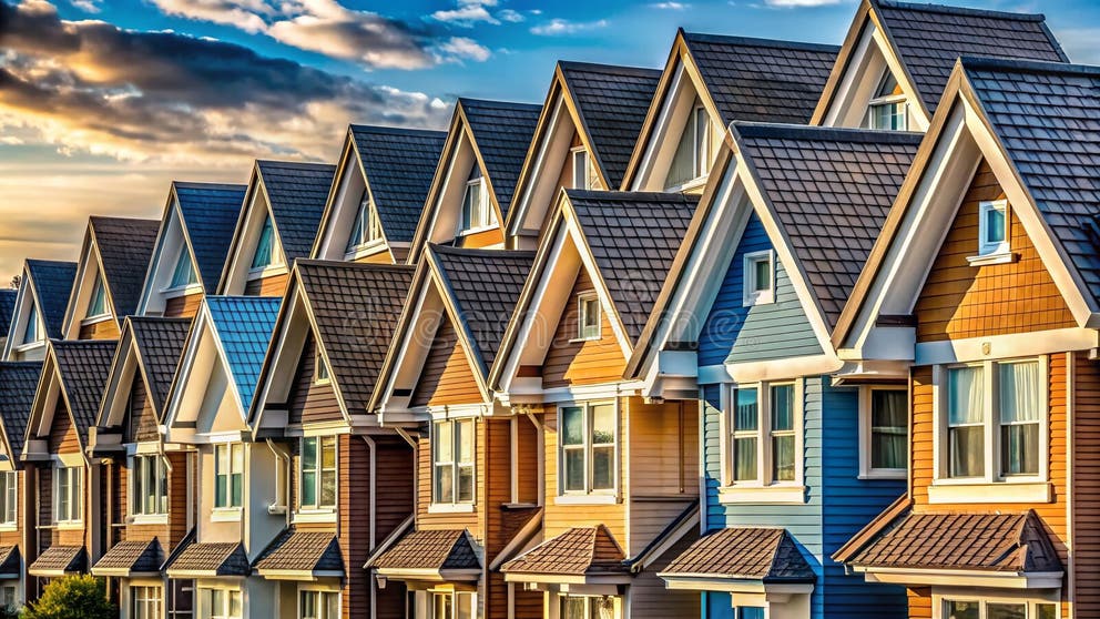 Stylish Architectural Design Background Featuring a Repeating House ...