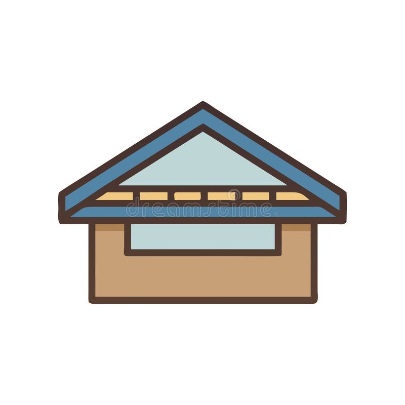 Stylish Attic Hatch Graphic Design Stock Vector - Illustration of ...