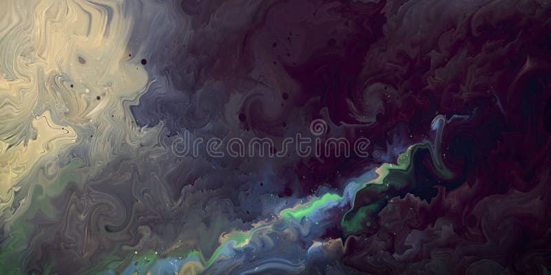 Particles and Blur Paint and Ink Stock Illustration - Illustration of ...