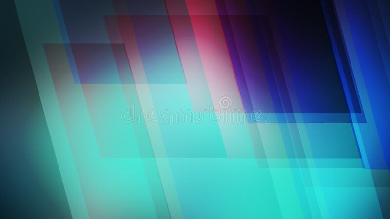 Digital Artistic Composition Blue Green Rectangles in Interconnected ...