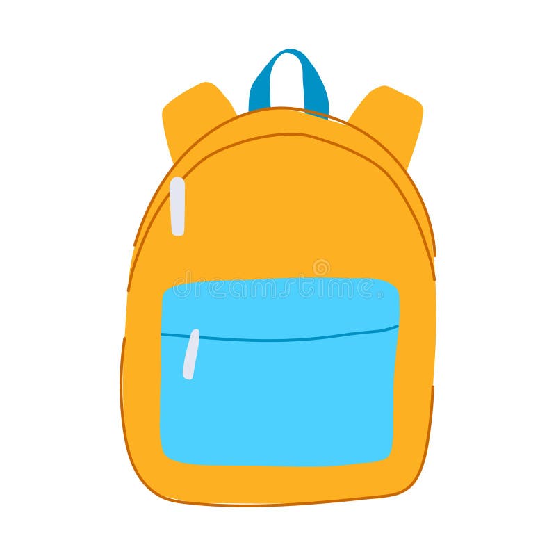 Stylish Backpack Cartoon Vector Illustration Stock Illustration ...