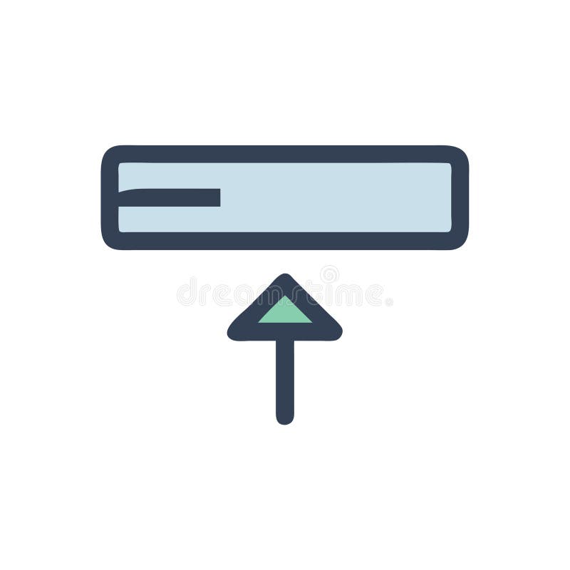 Stylish Bar Arrow Graphic stock illustration. Illustration of ...