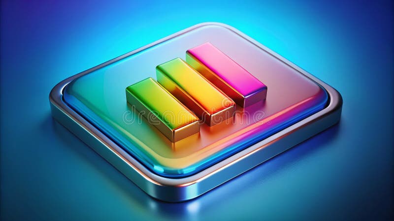 Stylish Bar Chart Button a Modern Interface Element for Engaging ...