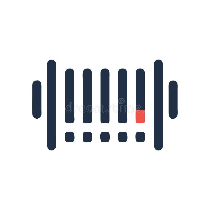 Stylish Barcode Icon for Retail Stock Vector - Illustration of ...