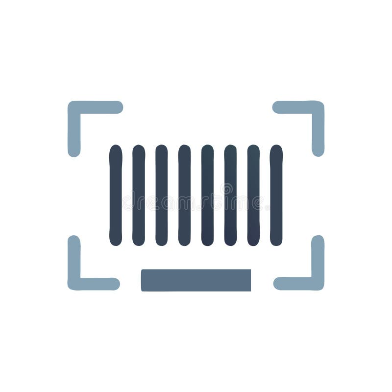 Stylish Barcode Icon stock vector. Illustration of scanning - 351630093