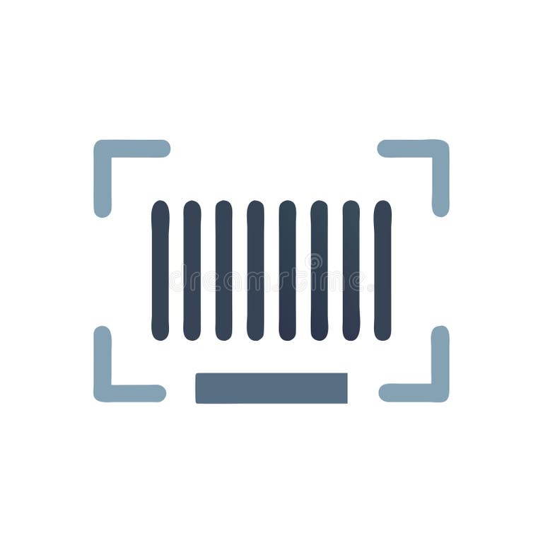 Stylish Barcode Icon stock vector. Illustration of scanning - 351630093