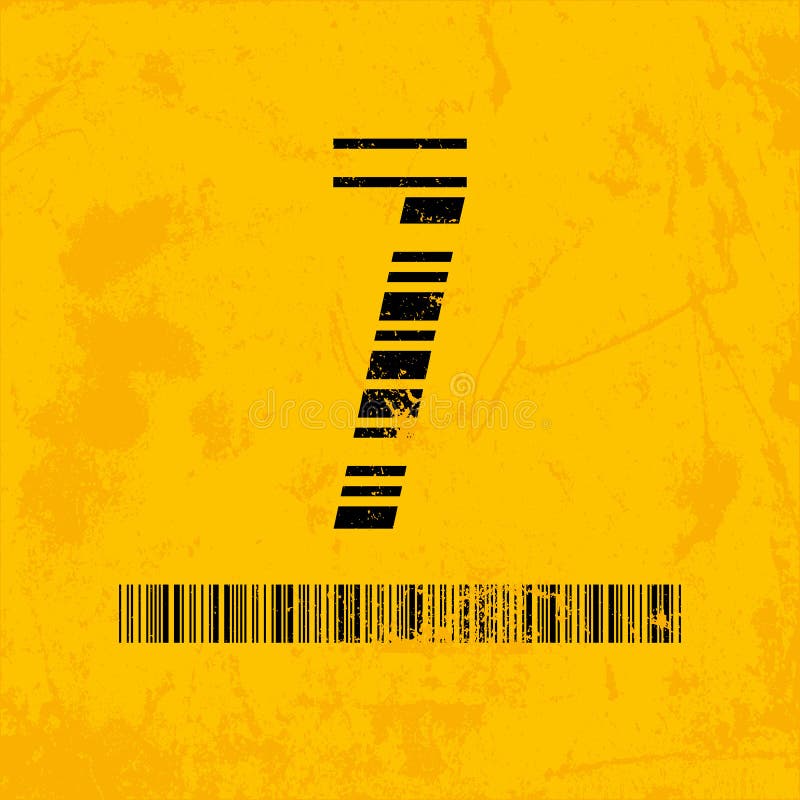 Stylish Barcode Typeface Font. Stripped Letters of Barcode Scanning ...