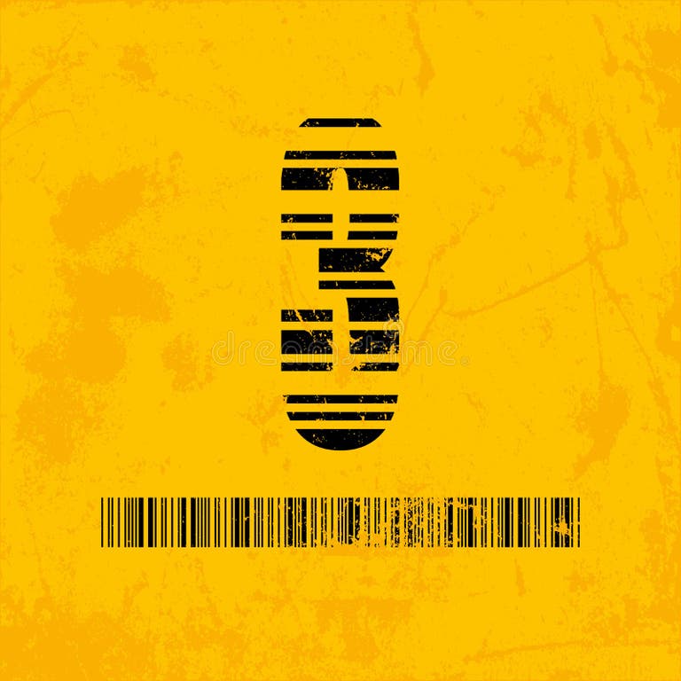 Stylish Barcode Typeface Font. Stripped Letters of Barcode Scanning ...