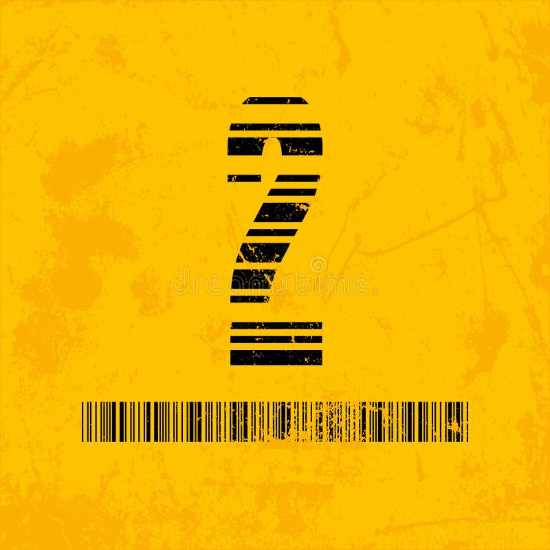 Stylish Barcode Typeface Font. Stripped Letters of Barcode Scanning ...