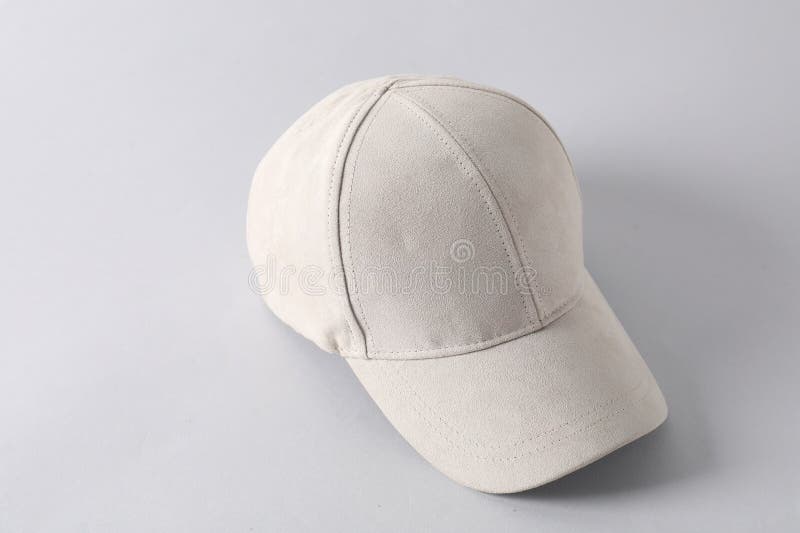 Stylish Baseball Cap on Light Grey Background. Mockup for Design Stock ...