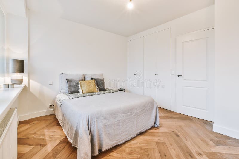 Stylish bedroom design stock image. Image of house, wealth - 232905761