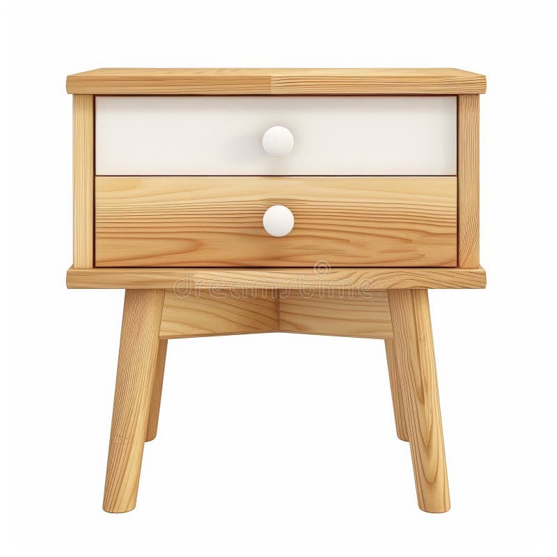 A Stylish Bedside Table with a Single Drawer and a Modern Design ...